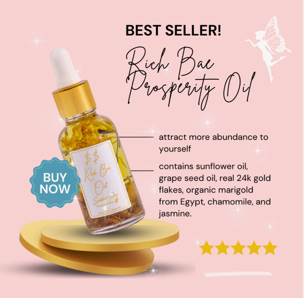 24 Karat Gold Rich Bae Prosperity Oil – Shop Spiritual and Paid